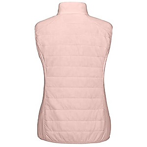 Little Donkey Andy Women’s Lightweight Puffer Vest, Packable Sleeveless Jacket for Hiking Ski Walking Soft Pink M