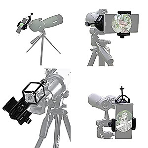 SVBONY Universal Cell Phone Adapter Mount Telescope Phone Mount for Binocular Monocular Spotting Scope Telescope Support Eyepiece Diameter 25 to 48mm