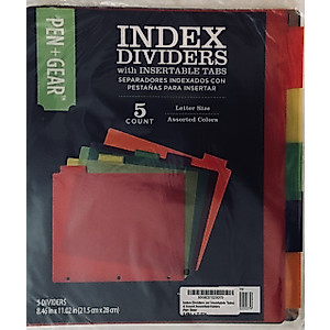 INDEX DIVIDERS with Insertable Tabs (Separadores Indexados Con Pestanas Para Insertar)