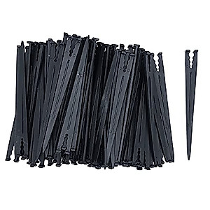 MYYZMY 80 Pcs Irrigation Drip Support Stakes 1/8-1/4" Universal Drip Lines Tubing Hose for Gardens, Flowers, Plants, Vegetable