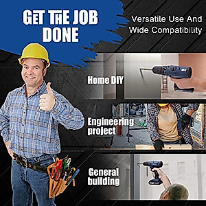 COMOWARE Cobalt Drill Bit Set- 15Pcs M35 High Speed Steel Twist Jobber Length for Hardened Metal, Stainless Steel, Cast Iron and Wood Plastic with Indexed Storage Case, 1/16"-3/8"