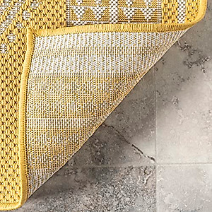 nuLOOM Ranya Tribal Indoor/Outdoor Area Rug, 8' x 10', Yellow