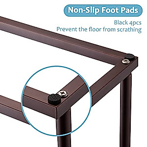 Free Standing Towel Rack, 2 Tier Oil Rubbed Bronze Tall Towel Racks for Bathroom Floor Outdoor Poolside, Stainless Steel Towel Drying Rack, DECLUTTR