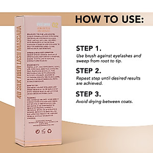 Secret Xpress Control 4D Silk Fiber Lash Mascara, Lengthening and Thick, Volume, Long Lasting, Smudge-Proof, All Day Full, Long, Thick, Smudge-Proof Eyelashes