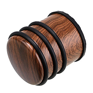 Sumnacon Heavy Duty Floor Door Stopper No Drill, Durability Stainless Steel Door Stops With Anti-skid Rubber- Contemporary Decorative Safety Door Wedge for Home Office Commercial Industrial, WoodGrain