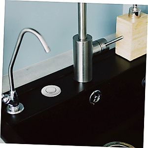 Artibetter 1 Set Pneumatic Switch Garbage Disposal Parts Garbage Disposal Supplies Air Switch Garbage Disposal Kit Bathtub Disposal Air Stainless Sink Kraus Abs Stainless Steel Start Switch