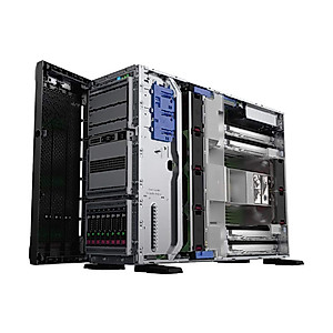 HP ProLiant ML350 Gen10 Tower Server with 2 x Intel Xeon Silver 4210 CPUs, 32GB DDR4, 7.68TB Enterprise SSD, RAID, Windows Server 2019 (Renewed)