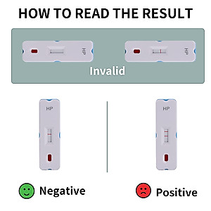 H. Pylori，Helicobacter Pylori Detection kit, 10-15 Minutes of Quick Home Testing, The Result is Highly Accurate, Easy to use and Read ，4 Tests Included