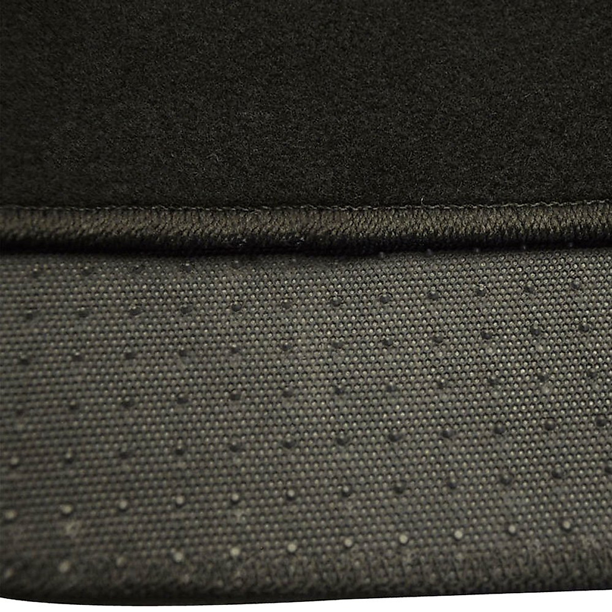 Floor Mats Compatible with 2005-2009 FORD MUSTANG, Nylon Black Front Rear Carpet by IKON MOTORSPORTS, 2006 2007 2008