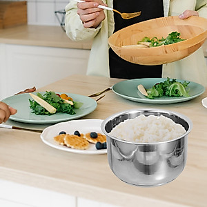 Uonlytech Rice cooker liner electric cooker inner pot rice cooker pot electric cooker liner pot power cooker inner rice cooker inner pot rice inner tank Stainless steel replace pots and pans