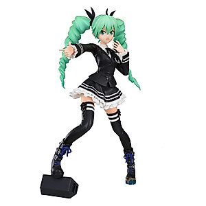 Sega Project Diva Arcade Future Tone Hatsune Miku Super Premium Action Figure Dark Angel, 9"