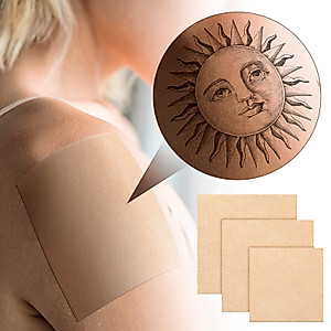 150 Pieces Tattoo Cover Up Tape Tattoo Flaw Conceal Sticker Breathable Medium Thin Patch Makeup Skin Concealing Tape to Hide Skin Spots, 3 Sizes (Nude)