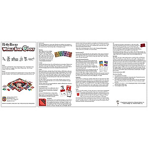 MasterPieces Opoly Board Games - Betty Boop World Tour Opoly - Officially Licensed Board Games For Adults, Kids, & Family