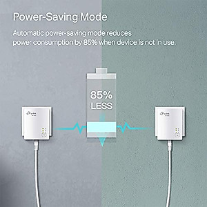 TP-Link Powerline Ethernet Adapter Starter Kit - AV1000 Gigabit Port, Plug&Play, Ethernet Over Power, Nano Size, Ideal for Smart TV, Online Gaming, Wired Connection Only (TL-PA7017 KIT)