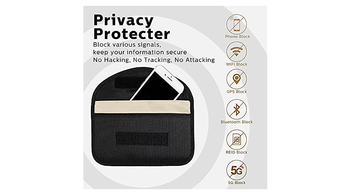 Secure 4-Pack Faraday Bags: RFID Blocking & Phone Privacy