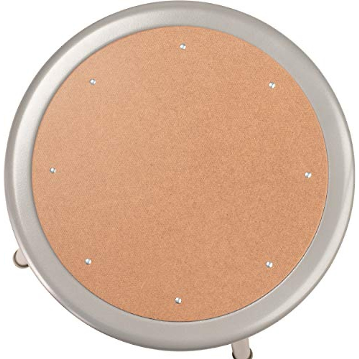 National Public Seating 6224H Steel Stool with Hardboard Seat Adjustable, 25"-33", Grey