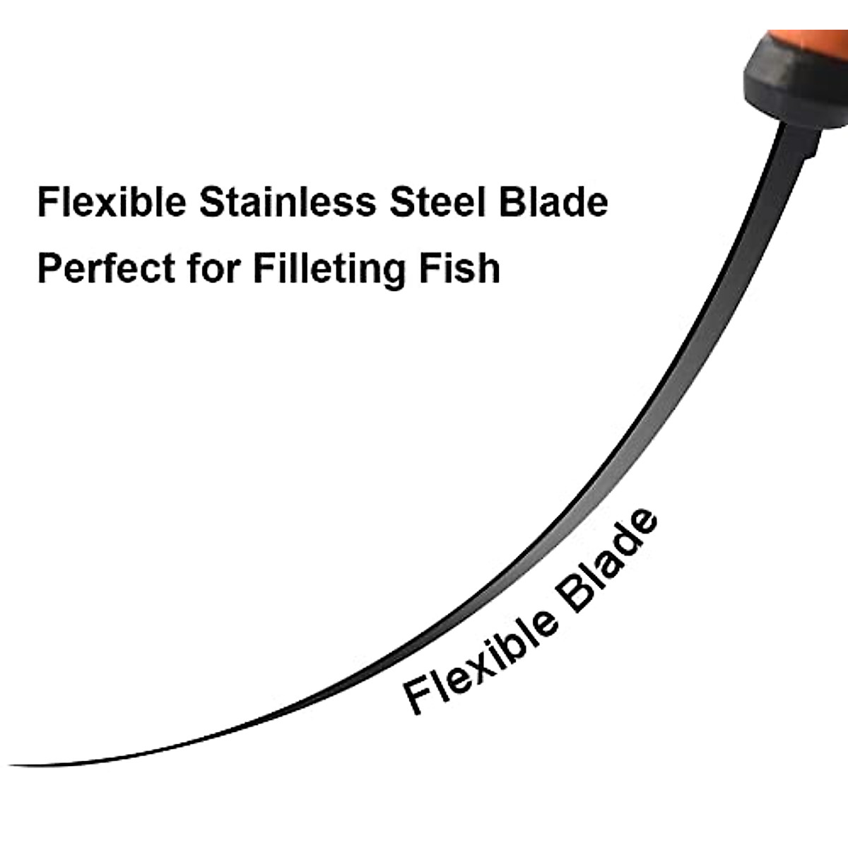 SPEARFISHING WORLD Stainless Steel Razor Sharp Fillet Knife Blade for Filleting Boning, Includes Sheath