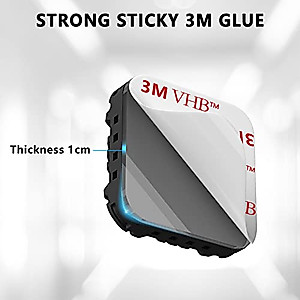 4 Pack Airtag Holder Case with 3M Adhesive Sticker, Compatible with Apple Airtag Air Tags Protection Stick Cover for Bike Car Laptop Wallet TV Remote Drone Camera Luggage Hidden (Black)