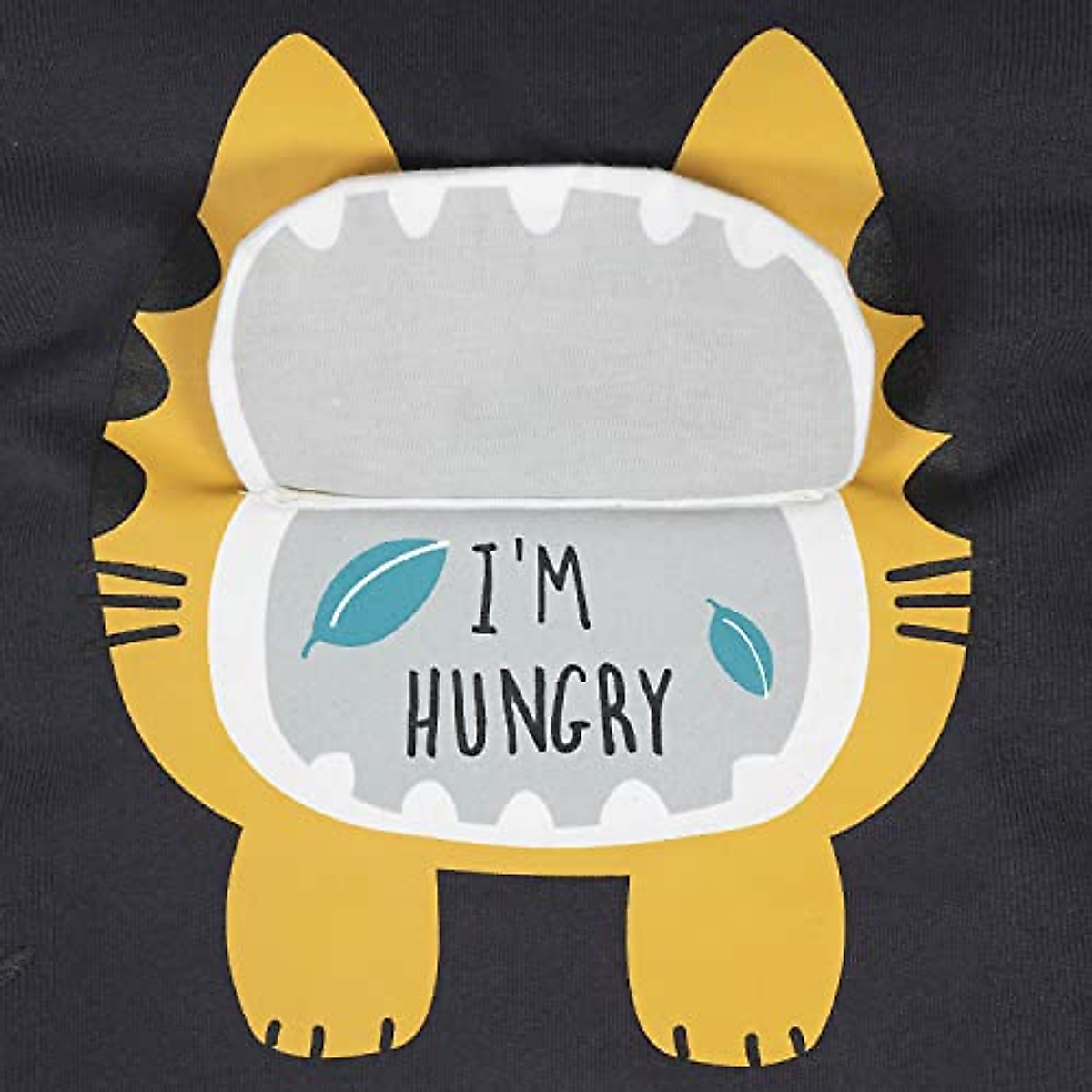 Gerber Baby Boys' 2-Pack Rompers, Grey Tiger, 3-6 Months