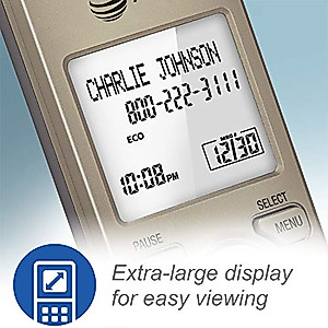 AT&T EL52313 3-Handset Cordless Phone with Answering System & Extra-large Backlit Keys