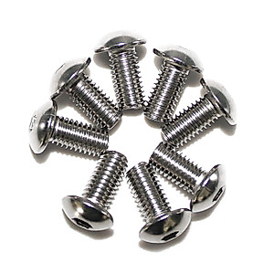 M6-1.0 x 12 mm Button Head Socket Cap Screws, ISO7380, 18-8 Stainless Steel, Allen Hex Drive by Fullerkreg, Quantity 50, Come in a Plastic Case