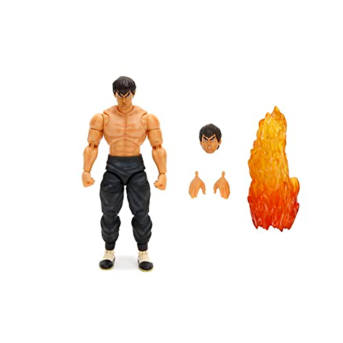 Street Fighter II 6" Fei Long Action Figure, Toys for Kids and Adults