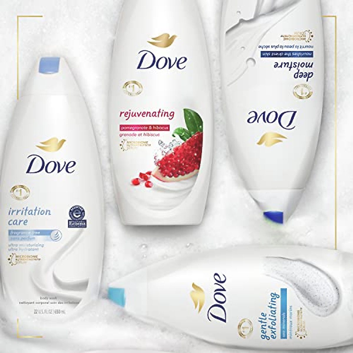 Dove Irritation Care Body Wash For Sensitive Skin and Eczema-Prone Skin Fragrance Free and Sulfate Free Ultra-Moisturizing for Dry, Itchy Skin 22 oz
