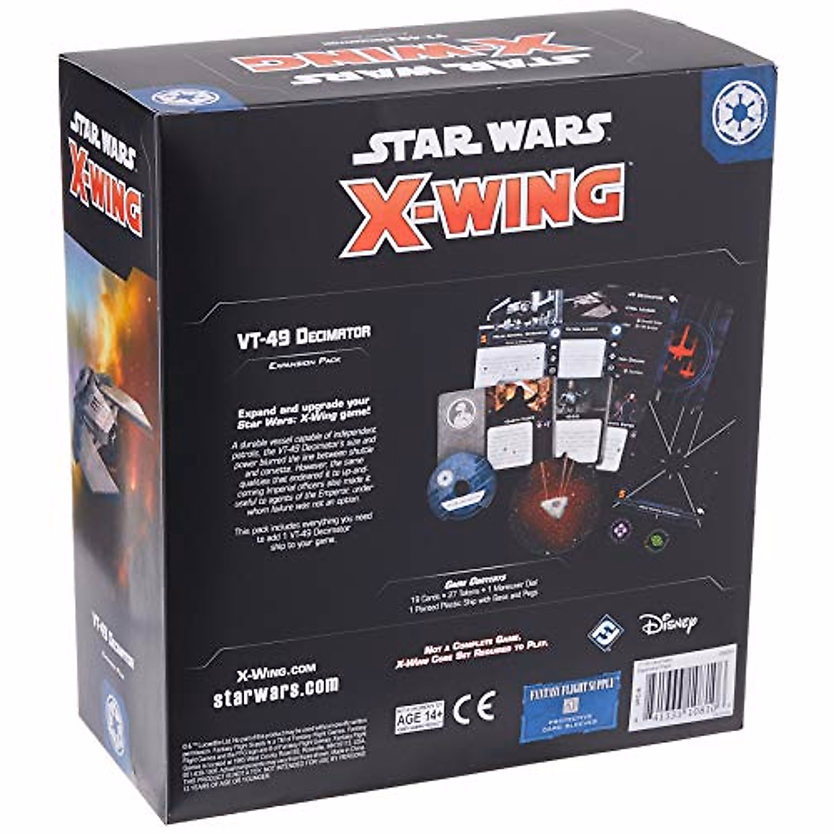 Atomic Mass Games Star Wars X-Wing 2nd Edition Miniatures Game VT-49 Decimator Expansion Pack | Strategy Game for Adults and Teens | Ages 14+ | 2 Players | Average Playtime 45 Minutes | Made