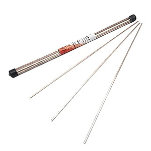 Silver Brazing Rod 15% BCuP-5 20 Flat Bar Welding Silver Nitrate Sticks JAgP-15 Silver Phos Soldering Rods 0.050"x1/8"x14" for Air-conditioners, Refrigerators and Freezers