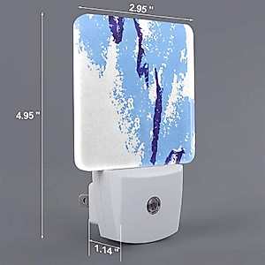 Delhiponics Graffiti Art Night Light Dusk to Dawn Smart Sensor,White Led Nightlight for Bedroom,Bathroom,Kitchen,Hallway,Stairs,Energy Efficient,Decor Desk Lamp