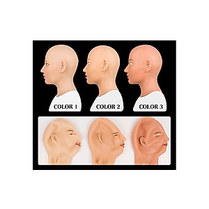 GOSHIMER Alice Silicone Female Mask Halloween Headwear Mask For Crossdressers Cosplay Crossdressing