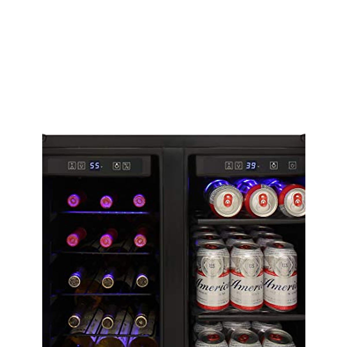 Vinotemp EL-BWC102-02 Touch Screen Beverage Wine Cooler, Black