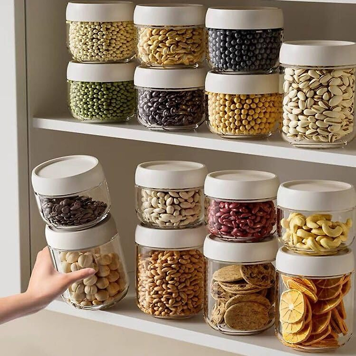 2 Pack Glass Jars with Screw Lids for Salad Dressing, 10oz Overnight Oats, Condiment Sauce, Baby Food Kids Snacks, Meal Prep Container, Canning Spice Wide Mouth Leak Proof Storage Airtight Containers