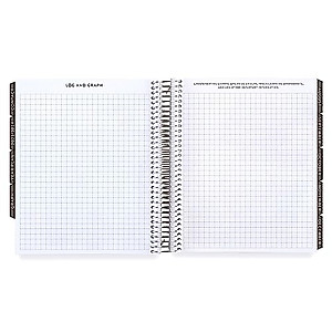 Erin Condren 7" x 9" Platinum Coiled Focused Teacher Lesson Planner (July 2023 - June 2024) - Mustard Mosaic Vegan Leather Cover - 80 Lb. Thick Mohawk Paper, 12 Month Calendar