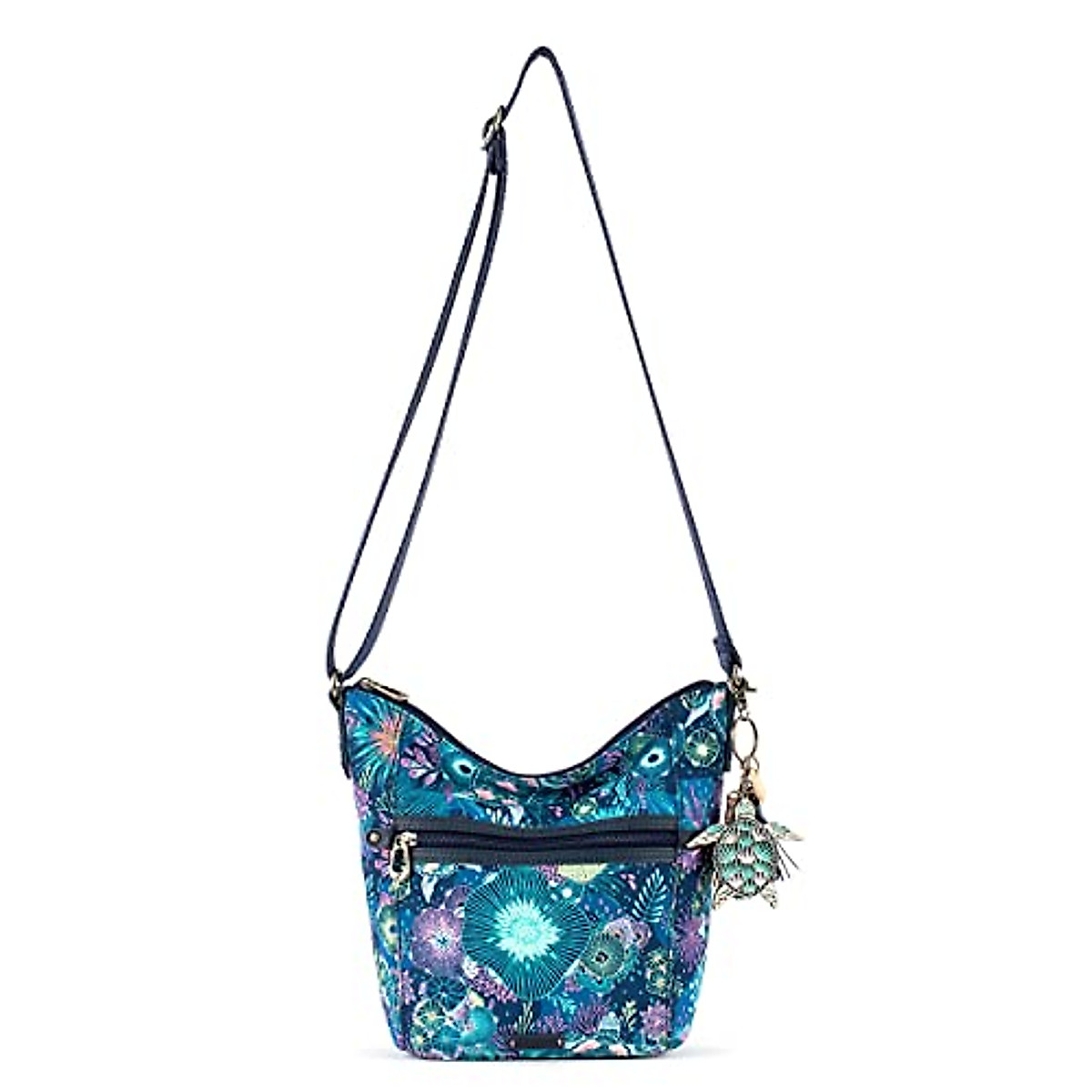 Sakroots Sequoia Eco-Twill Small Hobo, Royal Blue Seascape