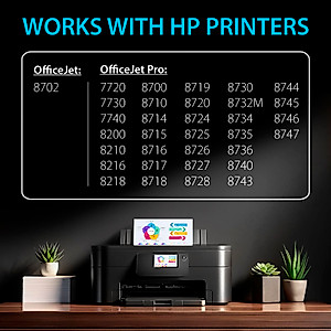 Smart Ink Compatible Ink Cartridge Replacement for HP 952XL 952 XL (4 Combo Pack) to use with OfficeJet Pro 8710 8720 7740 8210 8715 7720 8702 8725 8740 8730 8700 8200 (Black, Cyan, Magenta, Yellow)