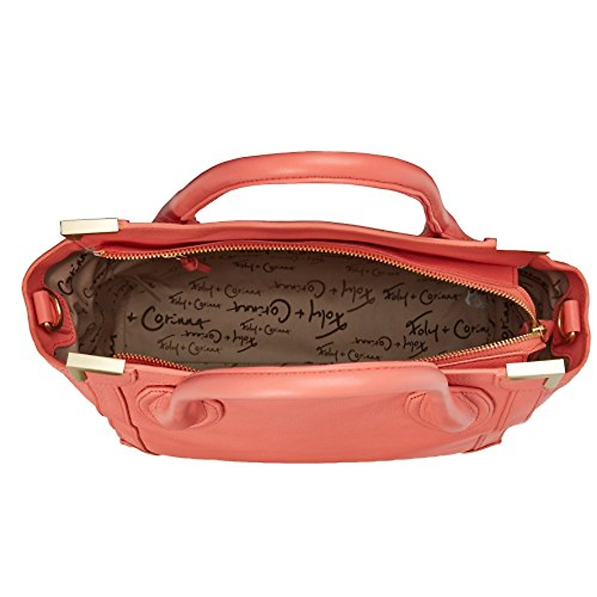 Foley + Corinna Framed Mini Shopper Top Handle Bag, Coral, One Size