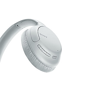 Sony WHCH710N Noise Cancelling Wireless Over-Ear Headphones - White