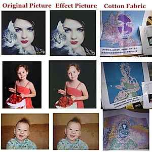 HOMFIN Custom Cross Stitch Stitch Your Photo Create Your Own Unique Custom Cross Stitch for Baby Pets or Family (11.81" X 15.75"/30cm X 40cm)