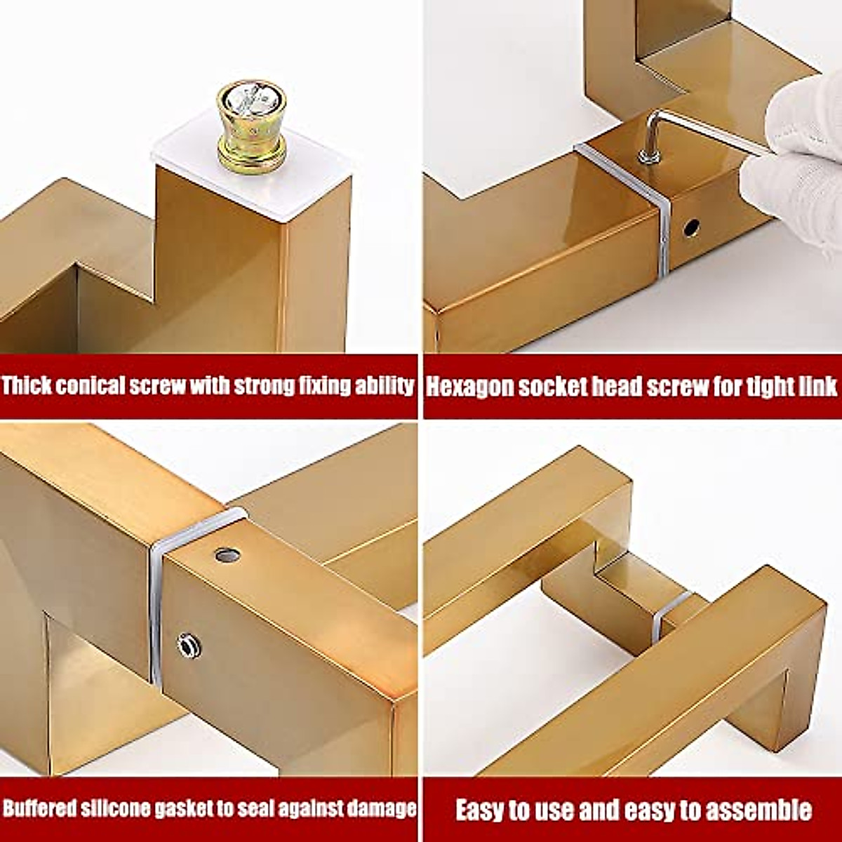 23.6in/31.5in/47.2in/59in Sliding Door Handle,Heavy-Duty Stainless Steel Push Pull Door Handle with Fittings,for Shower Glass Sliding/n Door/Interior Exterior Door