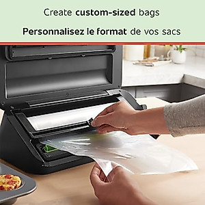 FoodSaver Vacuum Sealer Bags, Rolls for Custom Fit Airtight Food Storage and Sous Vide, 8" x 20' (Pack of 2)