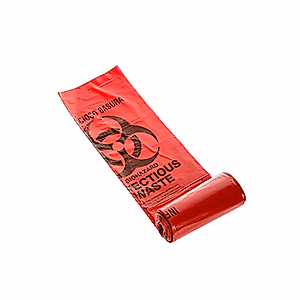 Oakridge OSHA Approved Biohazard Safety Bags (25 Gallon) (50 Bags) - Professional Grade