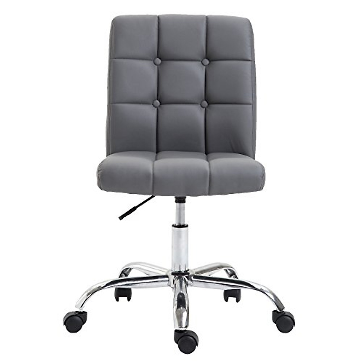 EdgeMod Aria Task Chair in Vegan Leather, Grey