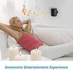 notiela Speaker Ceiling Mount for Roku Speaker Wall Mount - Tilt and Swivel Adjustable Mounting Brackets for Roku Wireless Speaker with Hardware Kit, 1 Pack