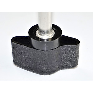 1/4"-20 x 1/2" Hurricane Thumb Screw Thumbscrew Thumb Screws Wing Stainless Steel Standard Coarse Thread Plastic Knob - Length: 1/2"- Built in USA - Pack of (10)