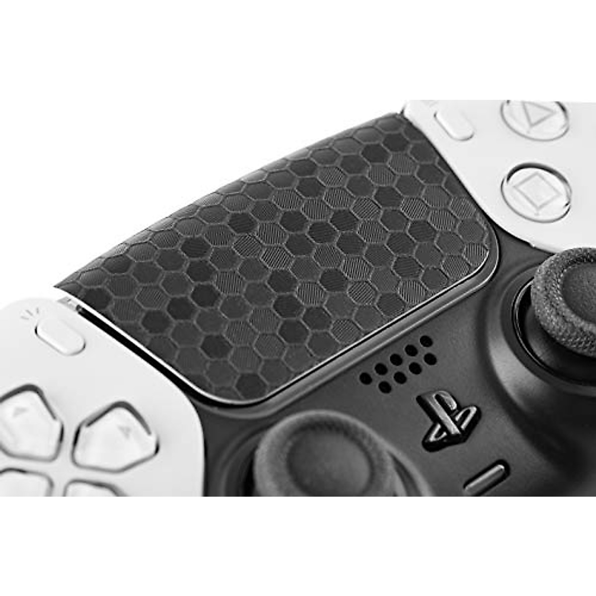 TouchProtect Black Hex Pro Bundle for PS5 | Dualsense Edge & Standard Dualsense Textured Trackpad Skin Combo Pack.