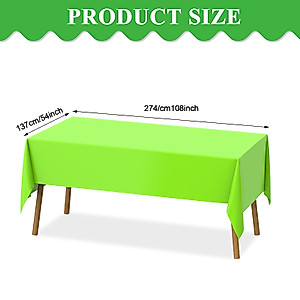 Hosuly Mexican Fiesta Tablecloth 54 x 108'' Party Plastic Tablecloth Striped Table Cover for Mexican Fiesta Party Decorations(Simple Style, 6 Pcs)