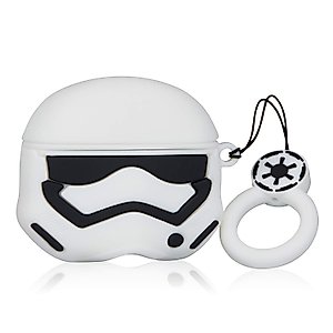 Mulafnxal for Airpod Pro 2019/Pro 2 Gen 2022 Case, Cute Cartoon Silicone Air pods Pro Cover, 3D Funny Unique Fun Cool Keychain Kits Soft Skin Cases Kids Boys Teens Men for Airpods Pro (New White Man)