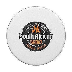 South African braai Saffa style South Africa PopSockets Swappable PopGrip