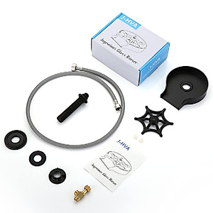 Glass Rinser For Kitchen Sink - Metal Cup Washer, Faucet Cup Rinser Cleaner Kitchen Sink Bottle Washer For Bar, Matte Black